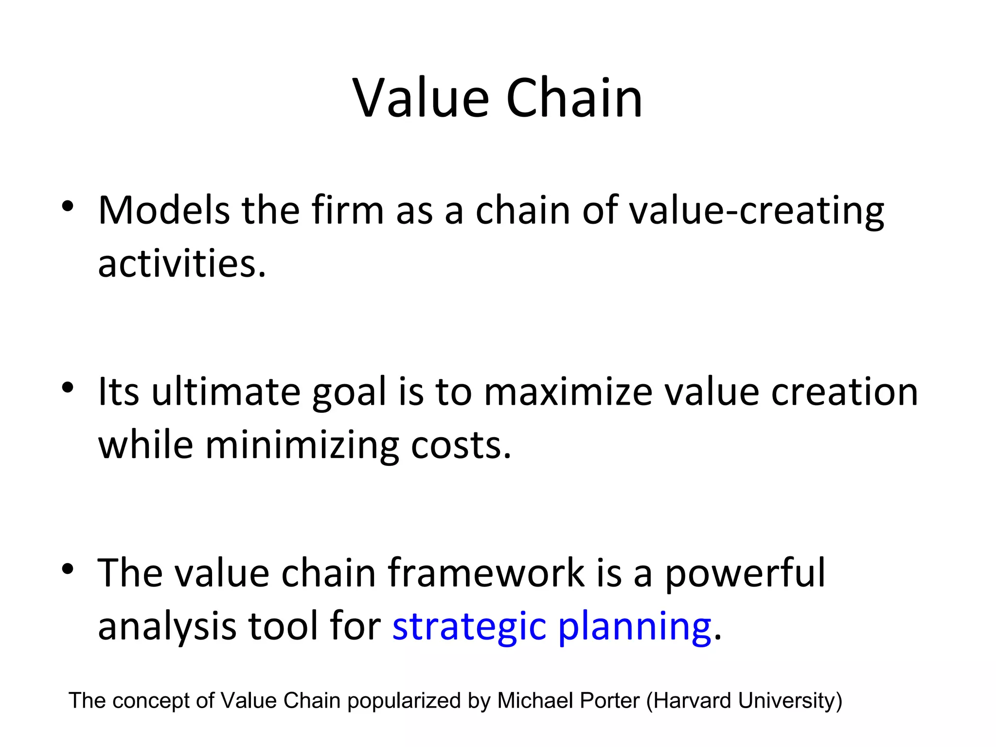 Value Chain and value system | PPT