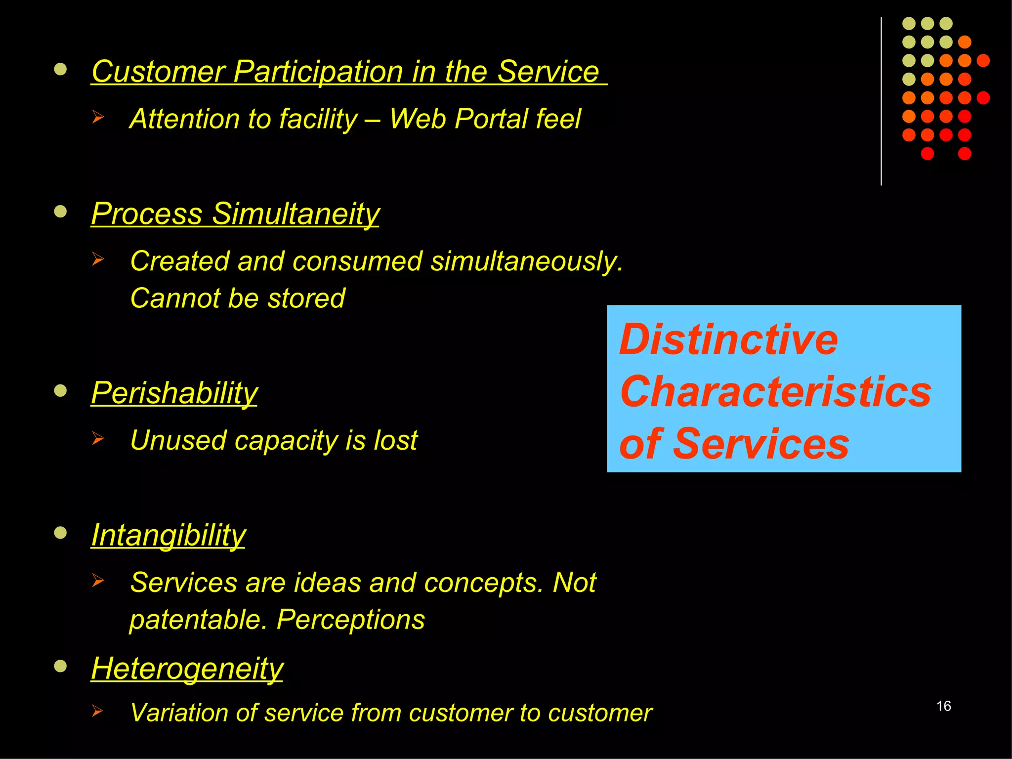 the nature of services | PPT