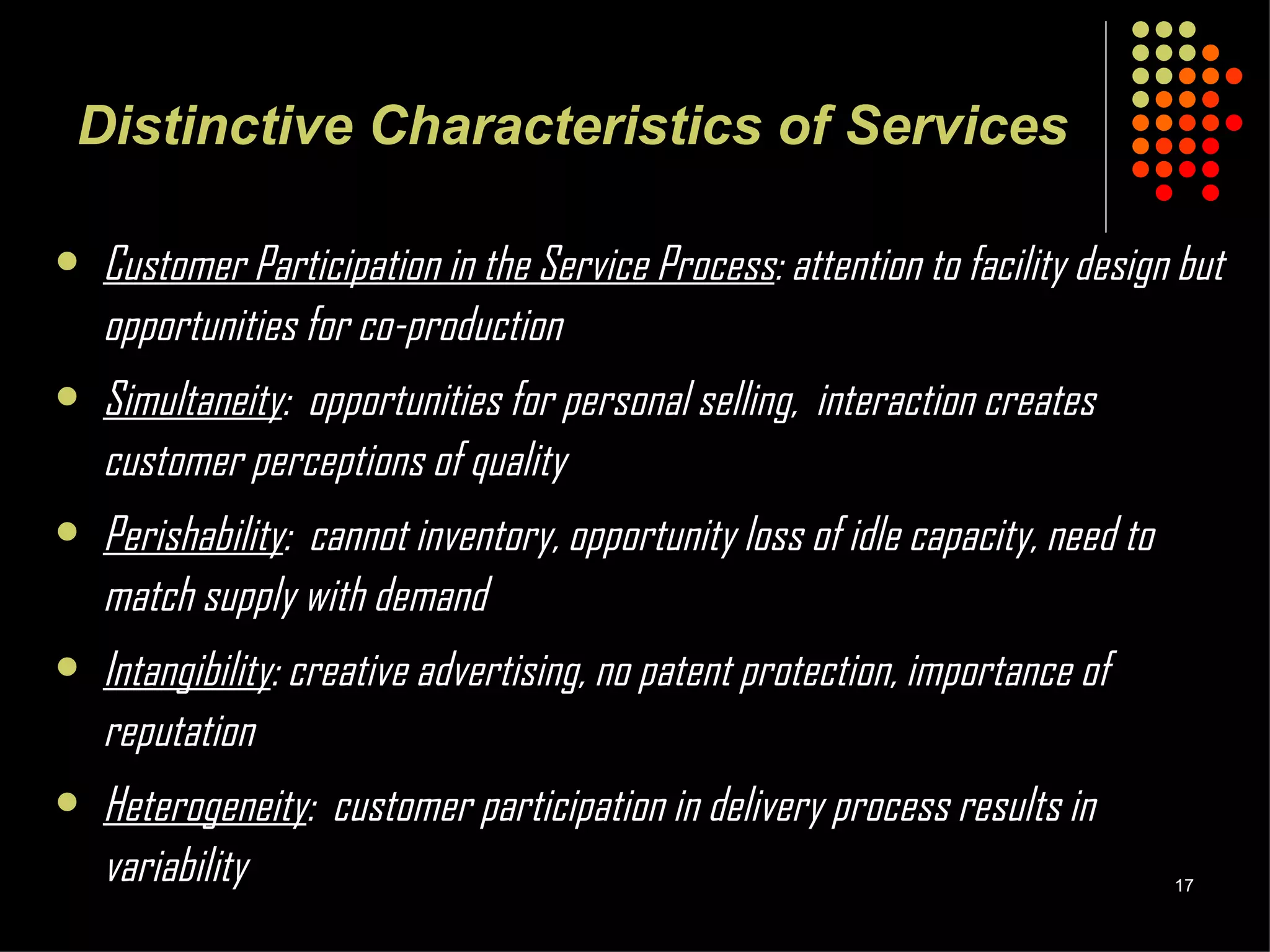 the nature of services | PPT