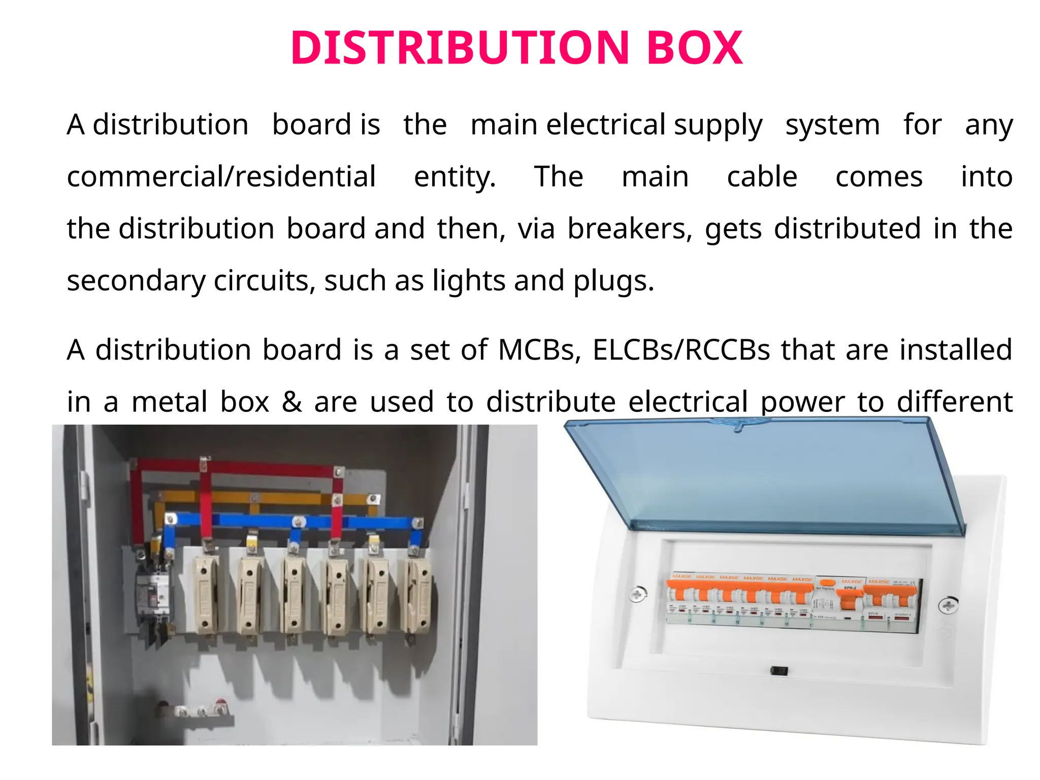 Lecture Notes Electrical Wiring System Components | PPTX