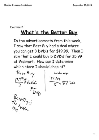 Module 1 lesson 1 | PDF