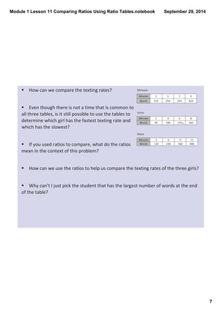 Module 1 lesson 11 | PDF