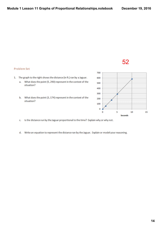 Module 1 lesson 11 graphs of proportional relationships | PDF