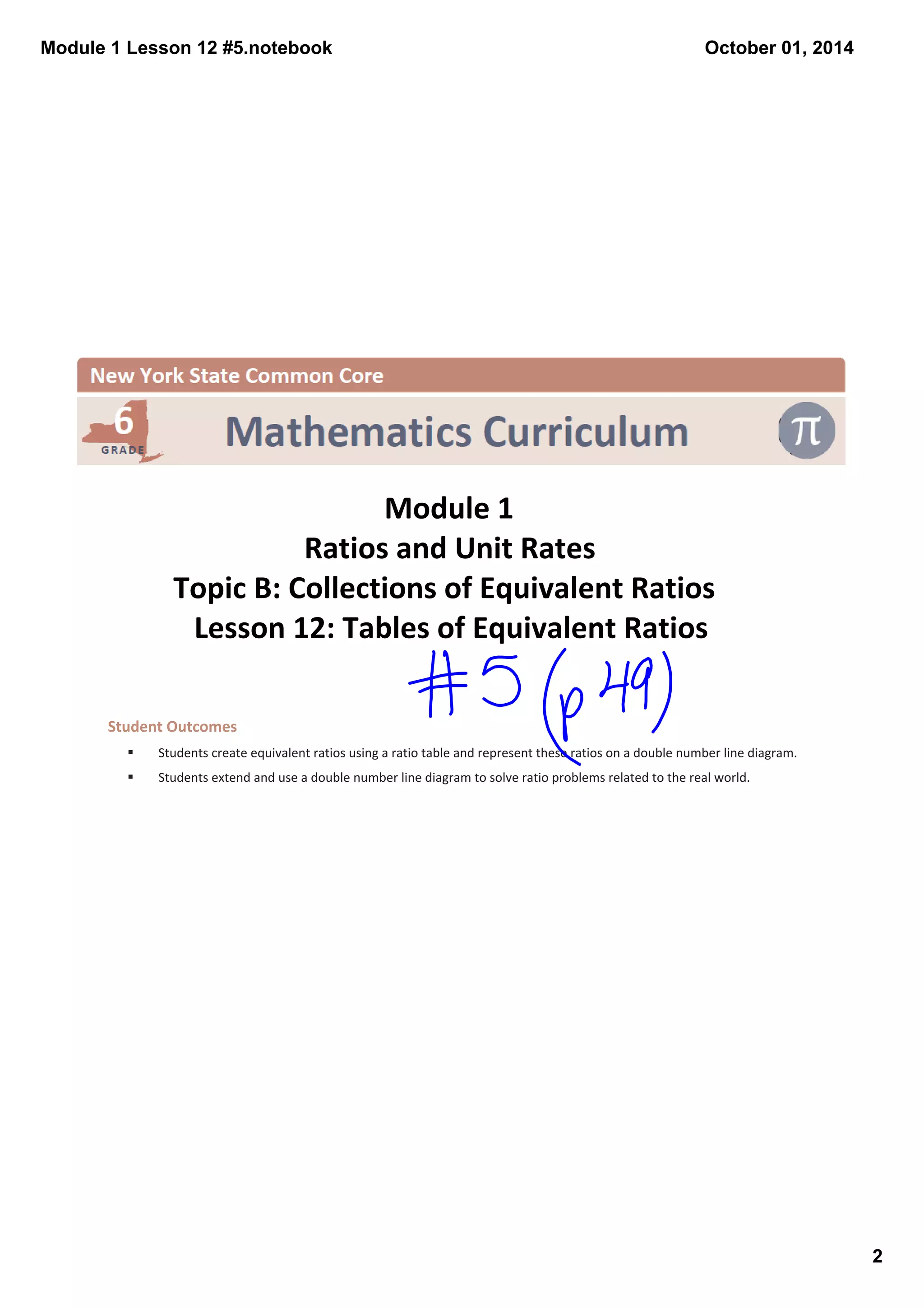 Module 1 lesson 12 #5 | PDF