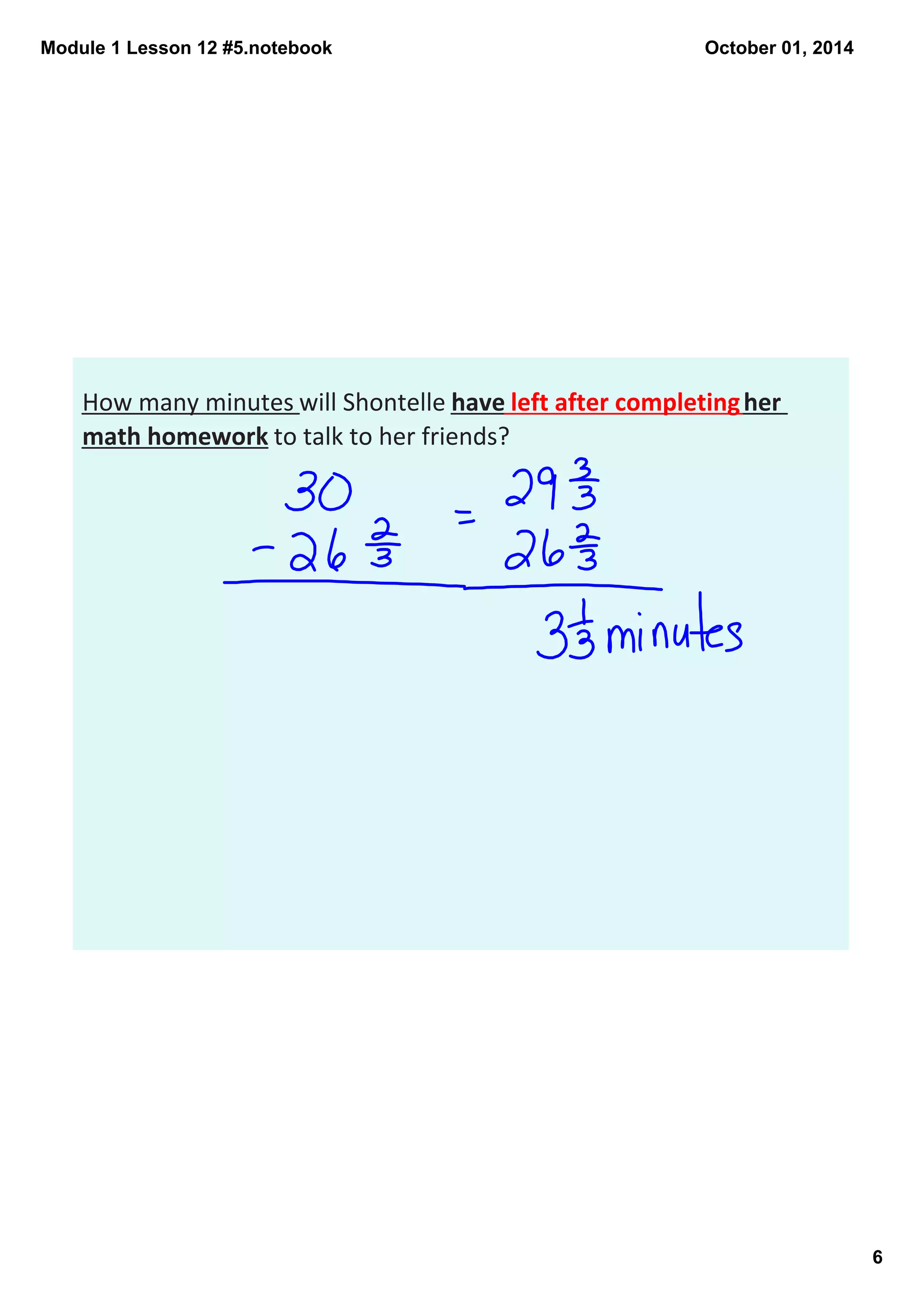 Module 1 lesson 12 #5 | PDF