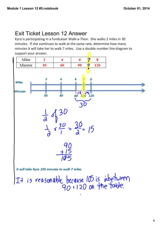 Module 1 lesson 12 #5 | PDF | Homework and Study | Education