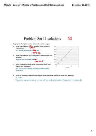Module 1 lesson 12 ratios of fractions and unit rates | PDF