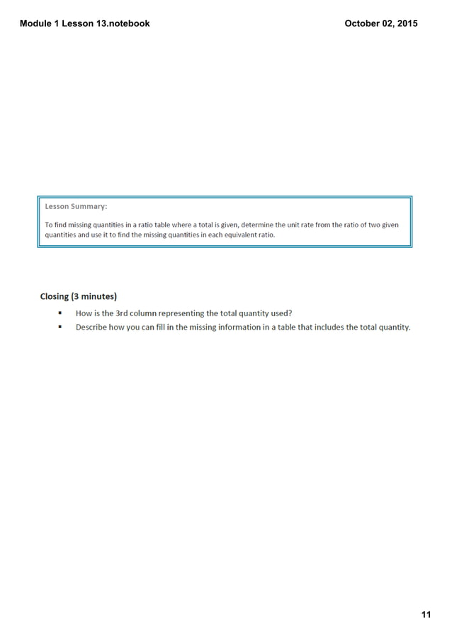 Module 1 lesson 13 | PDF