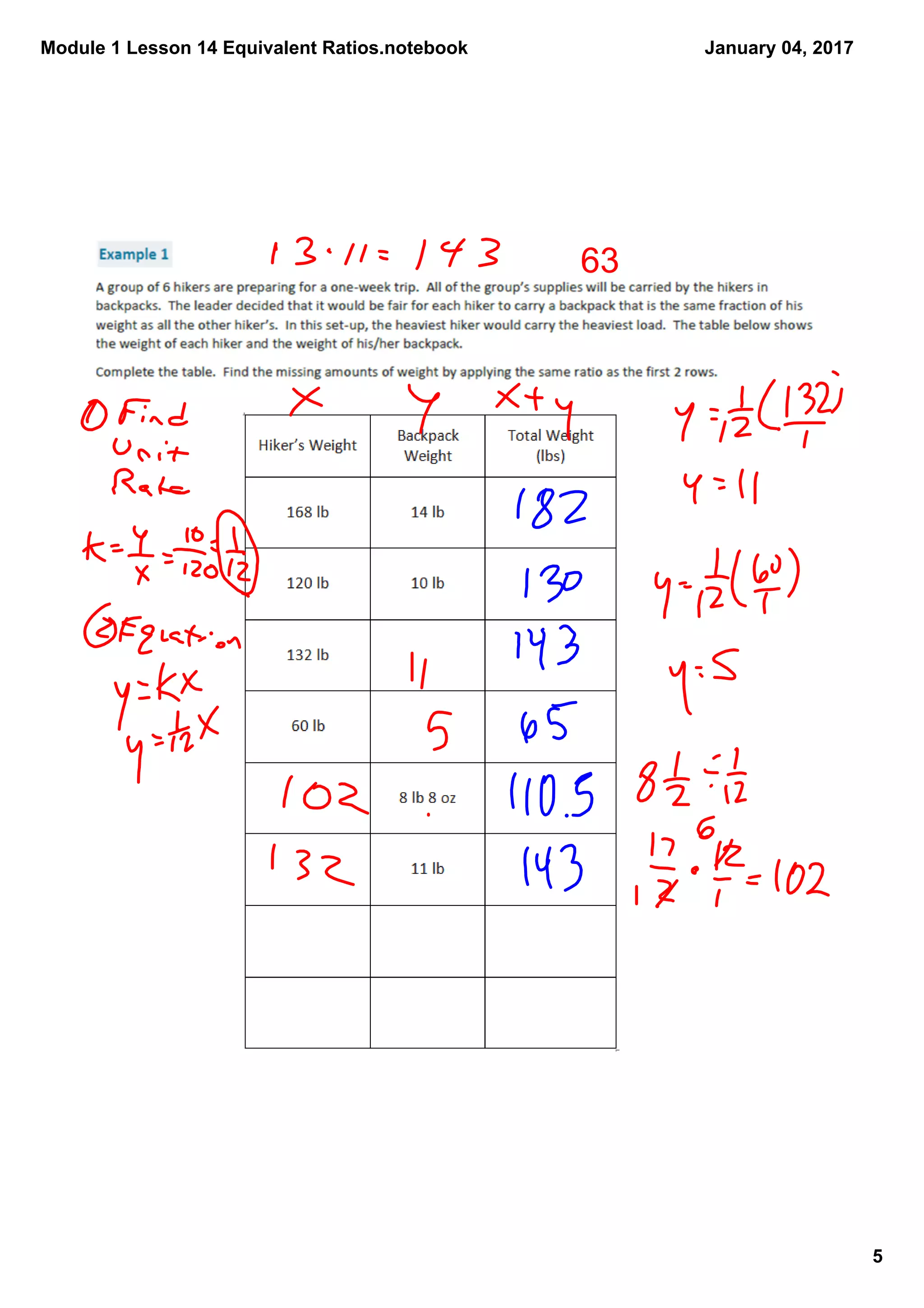 Module 1 lesson 14 equivalent ratios | PDF