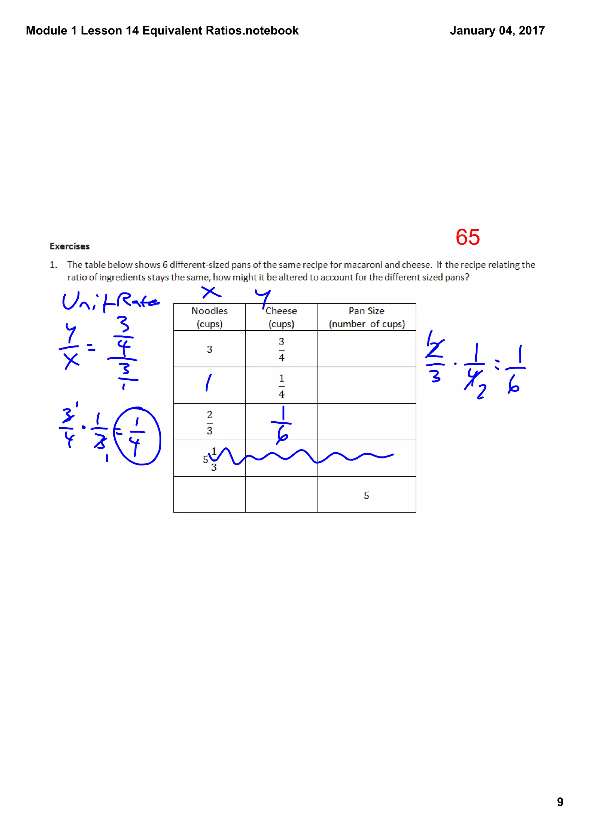 Module 1 lesson 14 equivalent ratios | PDF