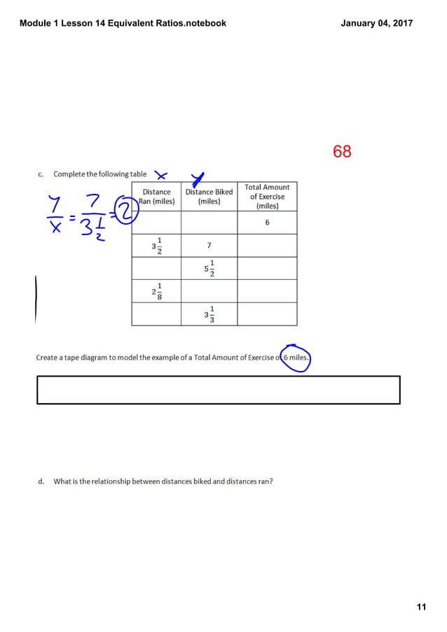 Module 1 lesson 14 equivalent ratios | PDF