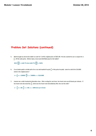 Module 1 lesson 15 | PDF