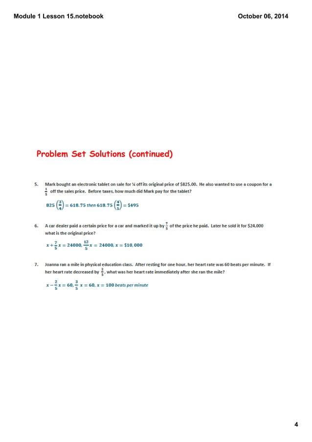 Module 1 lesson 15 | PDF