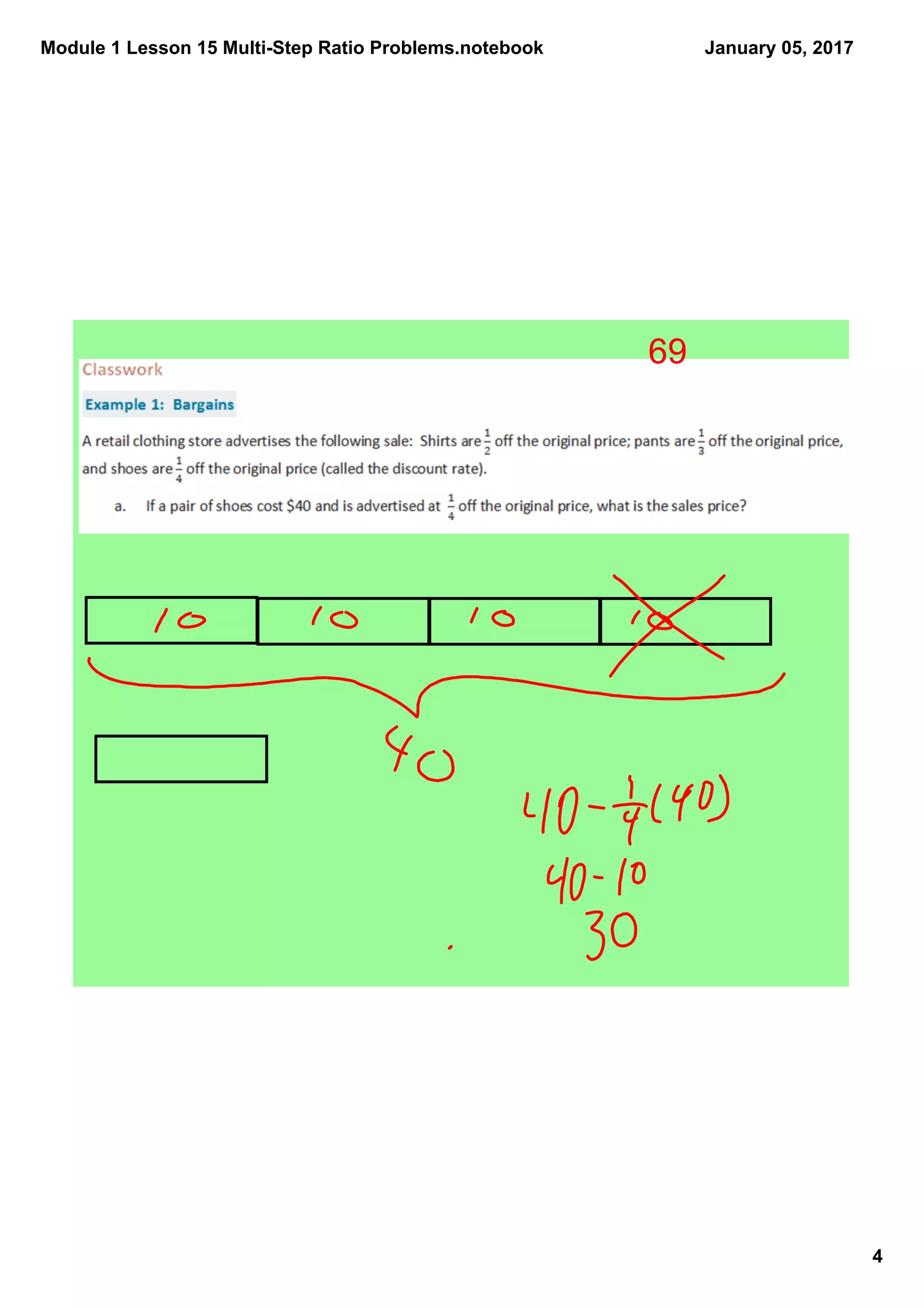 Module 1 lesson 15 multi step ratio problems | PDF