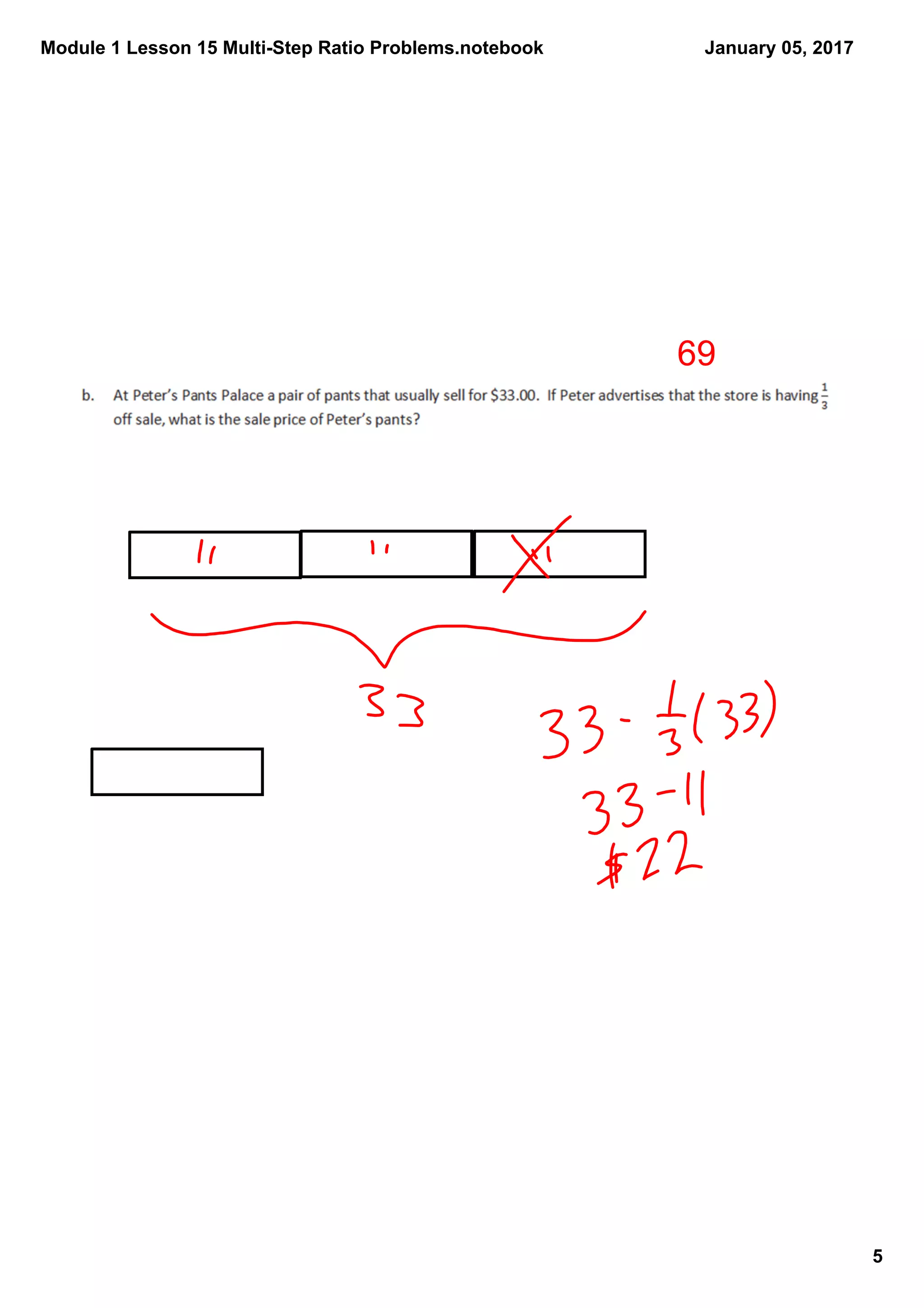Module 1 lesson 15 multi step ratio problems | PDF