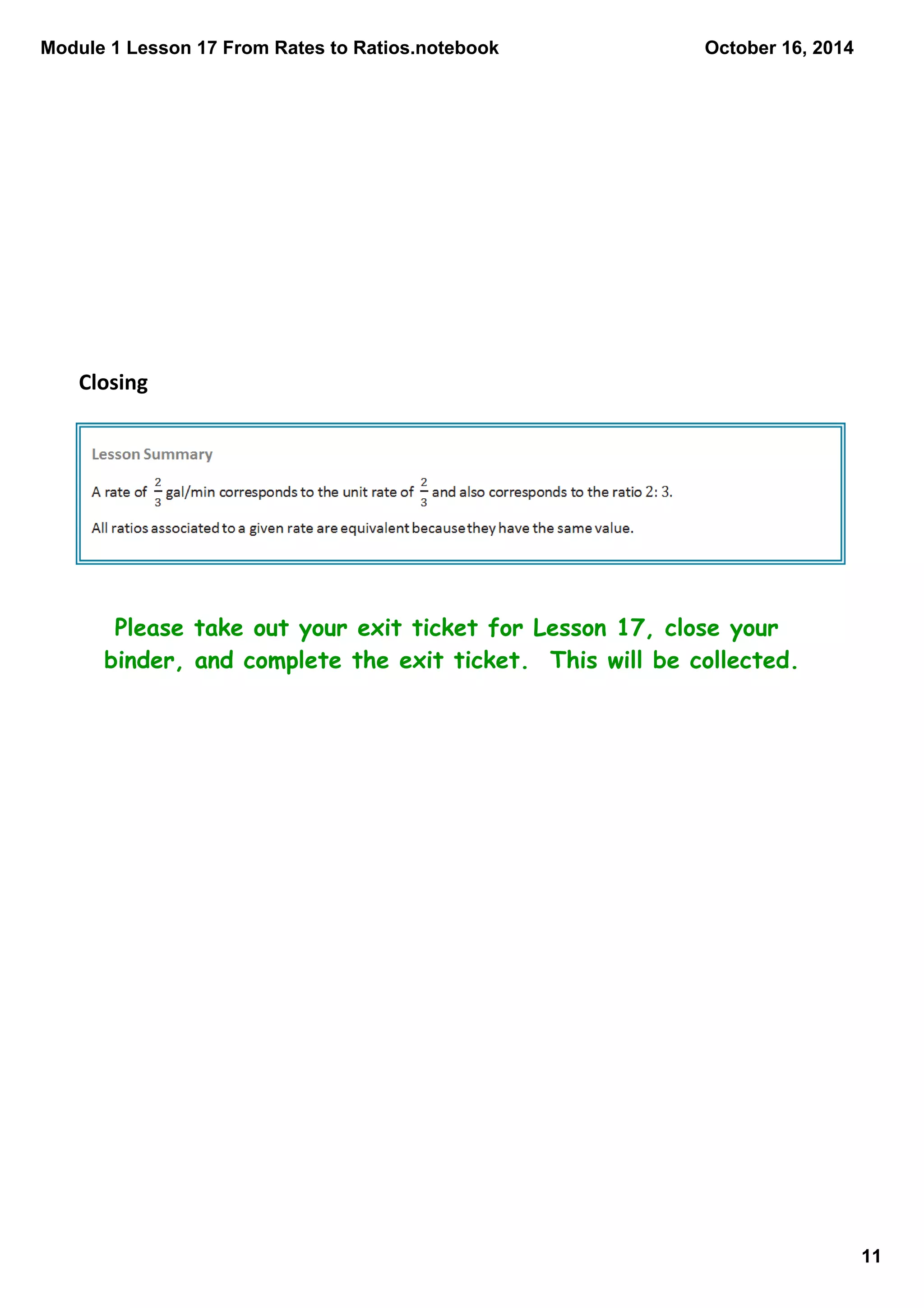 Module 1 lesson 17 | PDF