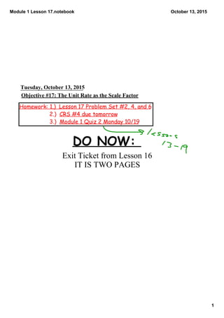 Module 1 lesson 17 | PDF