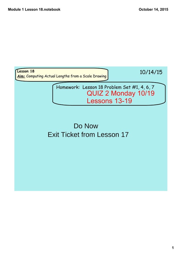 Module 1 lesson 18 | PDF
