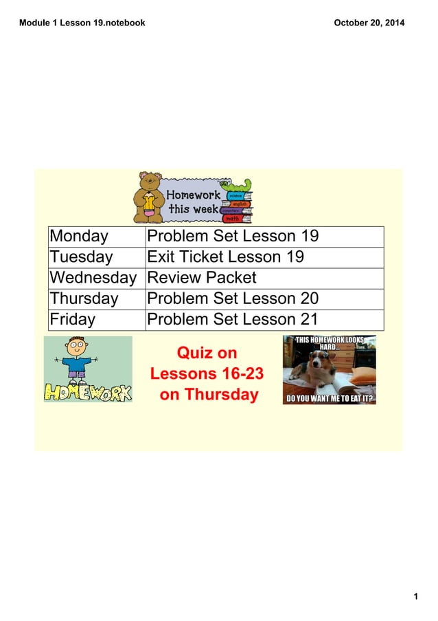 Module 1 lesson 19 | PDF