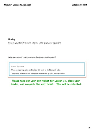Module 1 lesson 19 | PDF