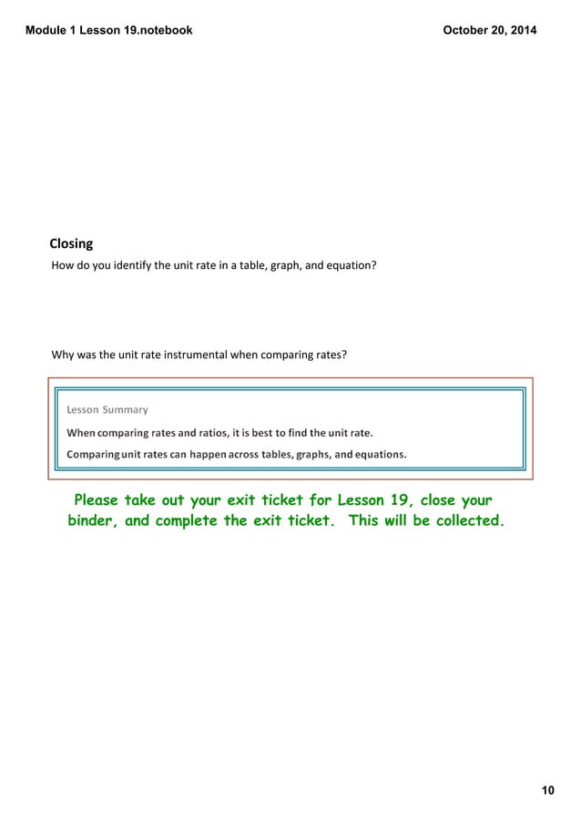 Module 1 lesson 19 | PDF