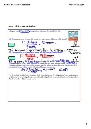 Module 1 lesson 19 | PDF