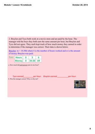 Module 1 lesson 19 | PDF