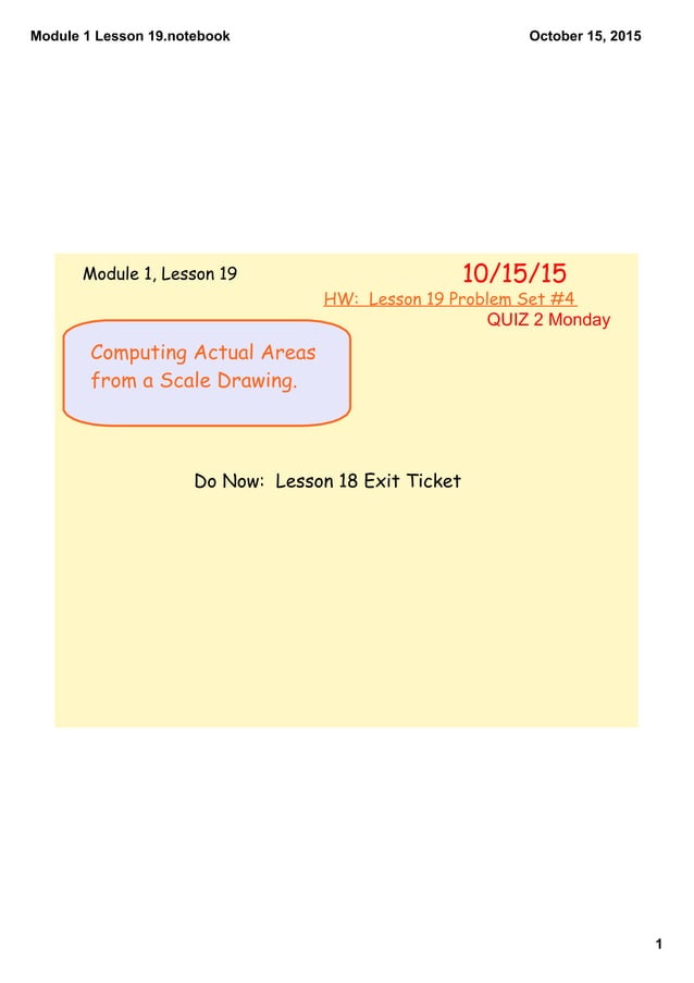 Module 1 lesson 19 | PDF