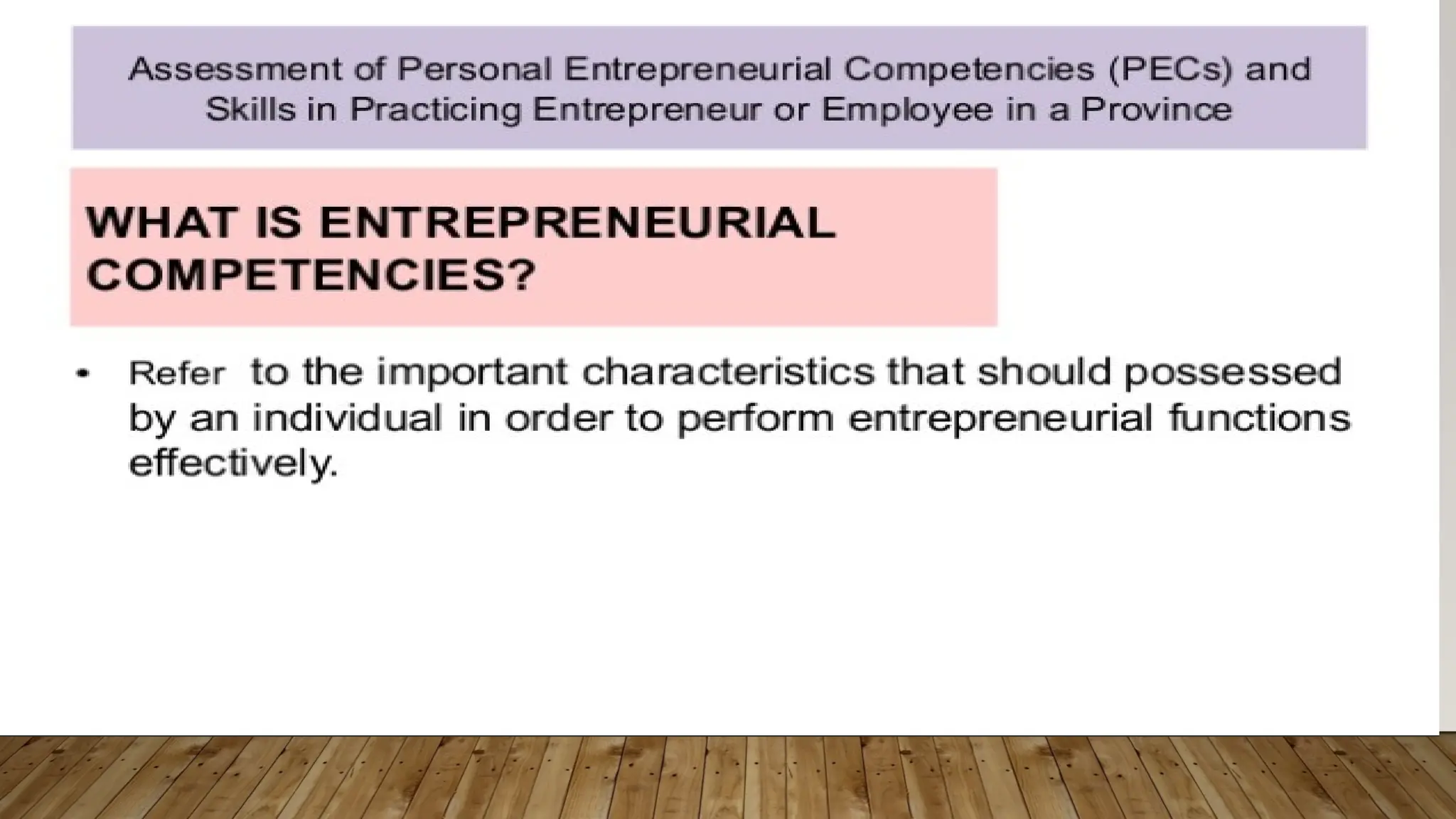 Module 1 Lesson 1 – Assessment of Personal competencies and Skills ...