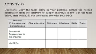 Module 1 Lesson 1 – Assessment of Personal competencies and Skills ...