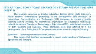 Module 1 Lesson 1 ICT Competency Standards for Philippine Pre-Service ...
