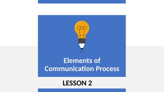 Module 1 Lesson 2 Elements of Communication Process.pptx