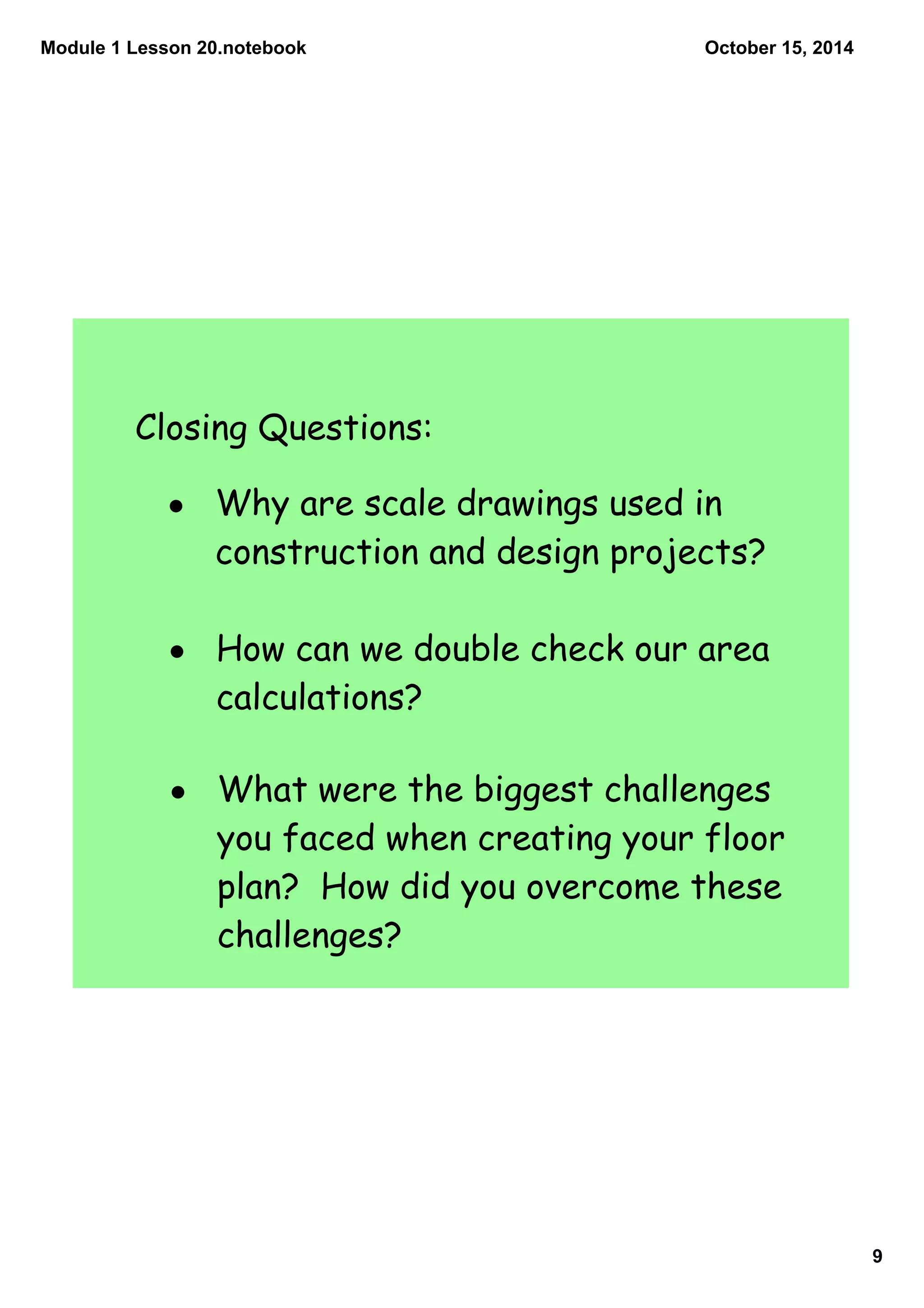 Module 1 lesson 20 | PDF | Science