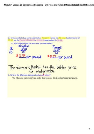 Module 1 lesson 20 | PDF
