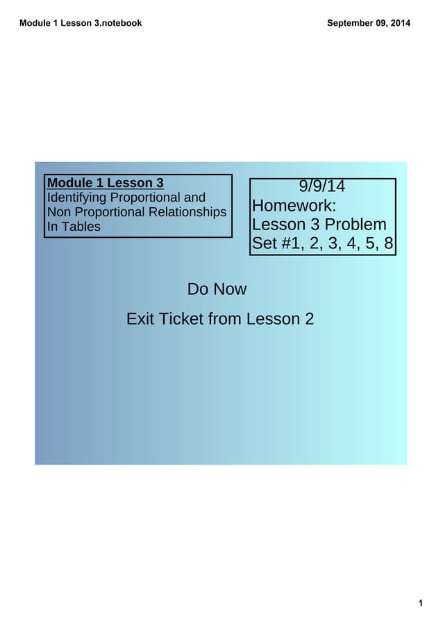 Module 1 lesson 3 | PDF