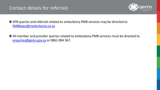 Module 1 lesson 3 ambulatory pmb (mco) | PPT