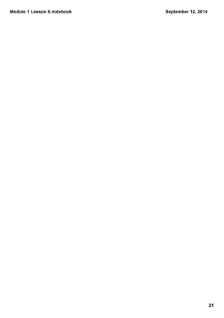 Module 1 lesson 6 | PDF