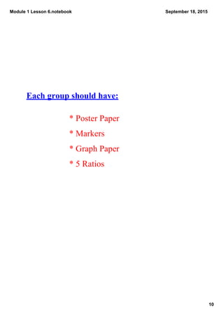 Module 1 lesson 6 | PDF