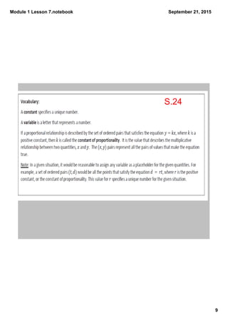 Module 1 lesson 7 | PDF
