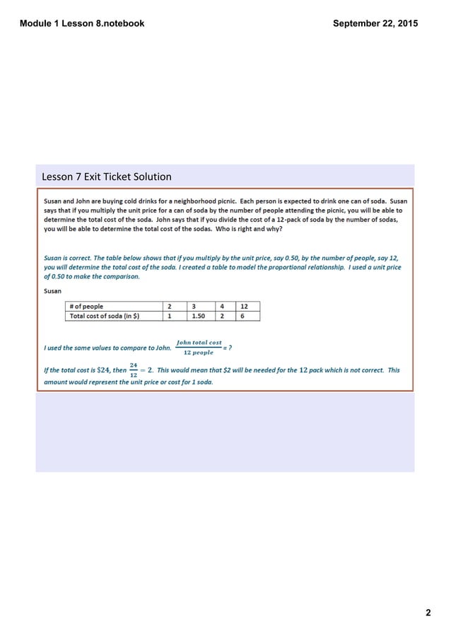 Module 1 lesson 8 | PDF