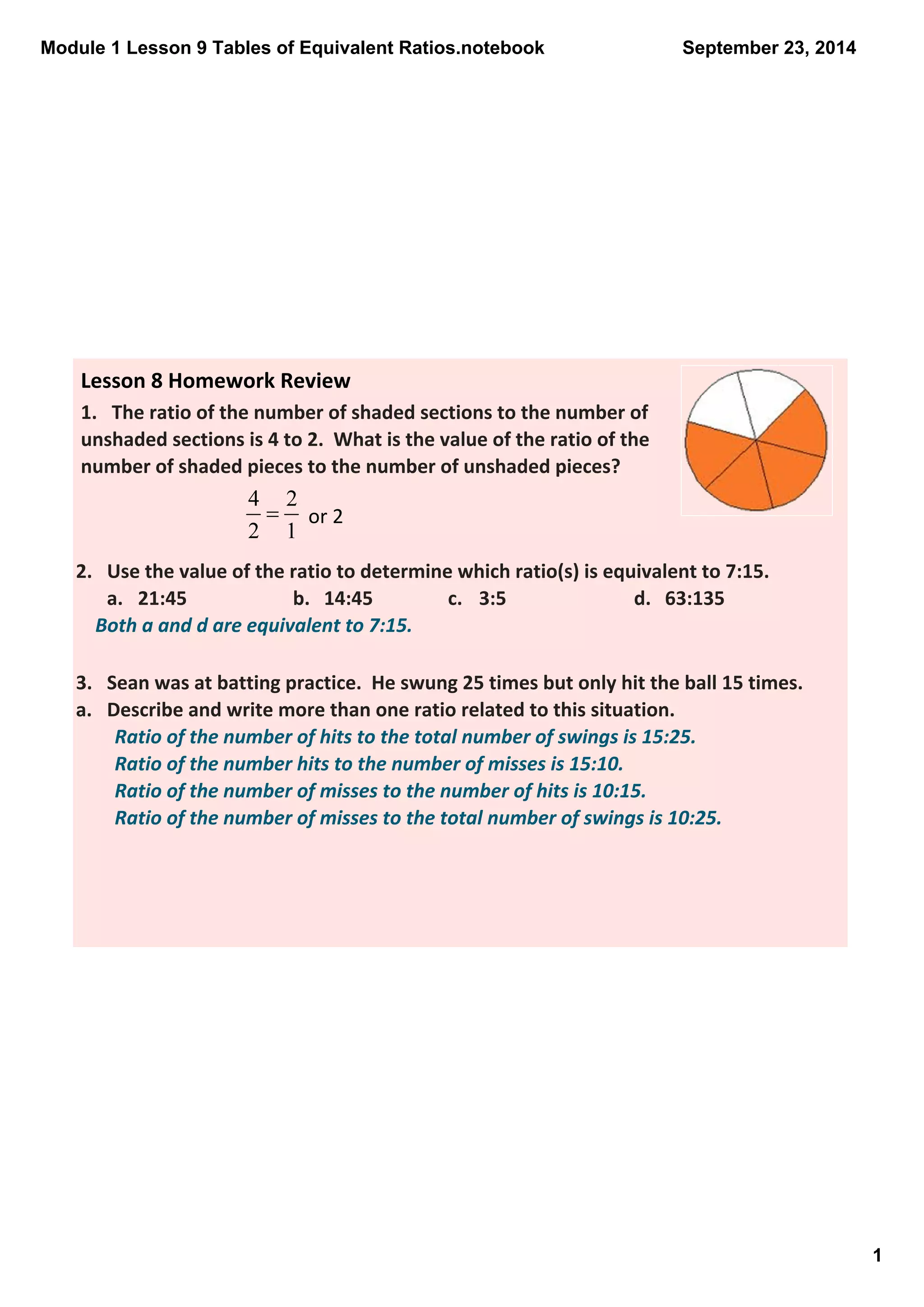 Module 1 lesson 9 | PDF