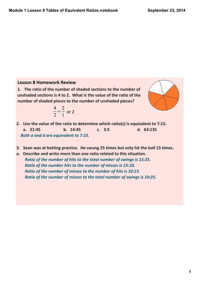 Module 1 lesson 9 | PDF