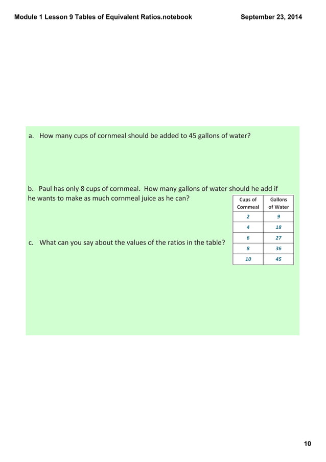Module 1 lesson 9 | PDF