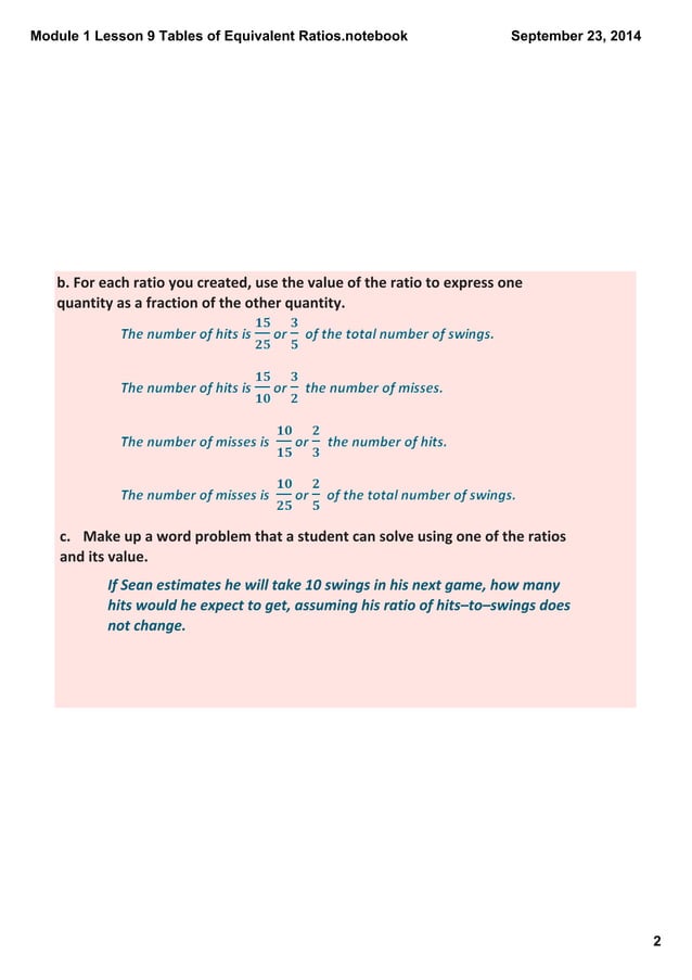 Module 1 lesson 9 | PDF
