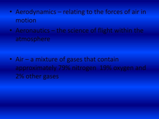 Module 1 Introduction To Flight | PPT