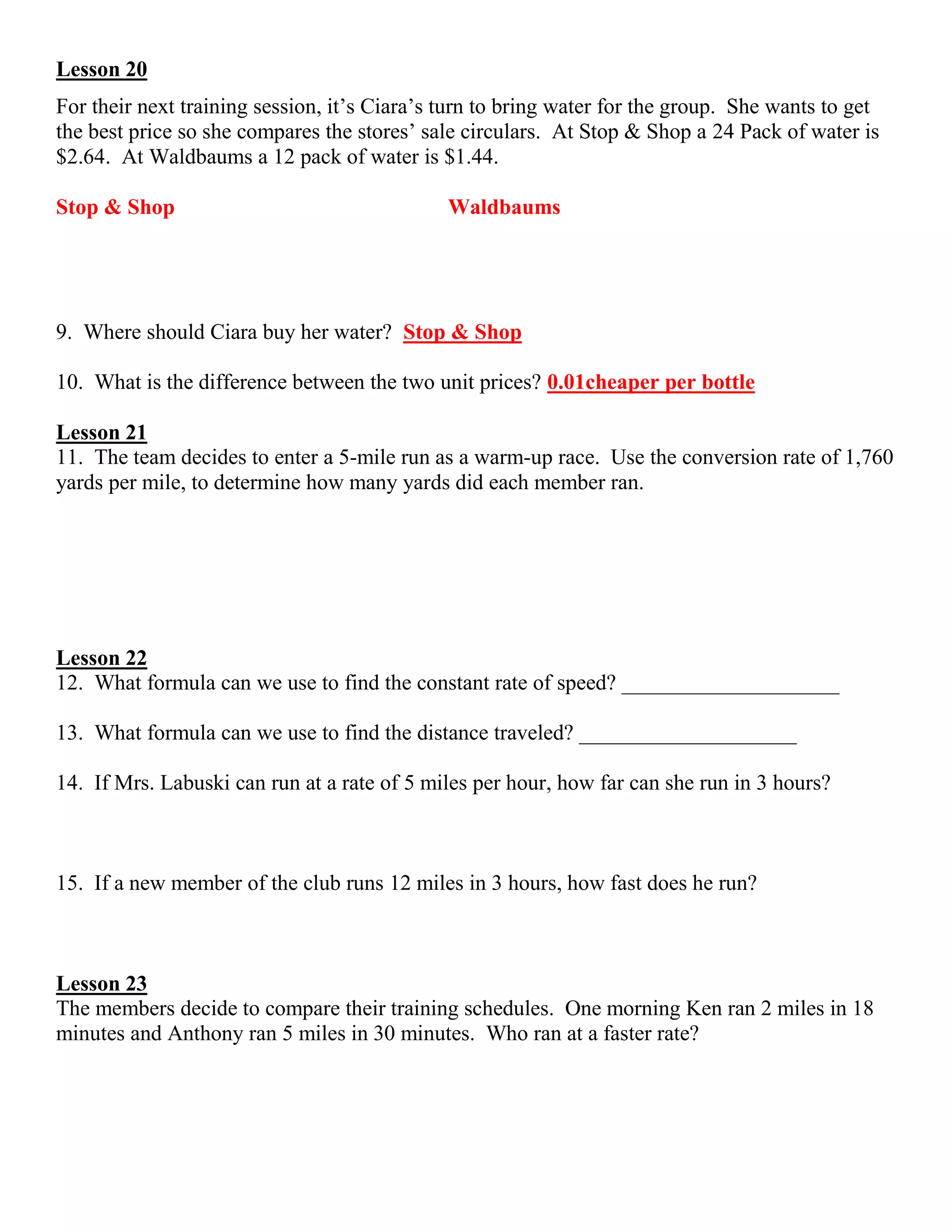 Module 1 lessons 16 23 review | DOCX