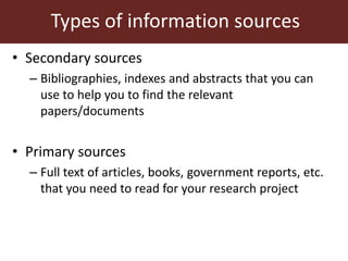 Literature review in the research process | PPTX