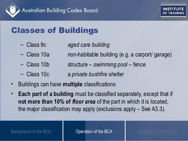 Module 1 - Introduction to the BCA