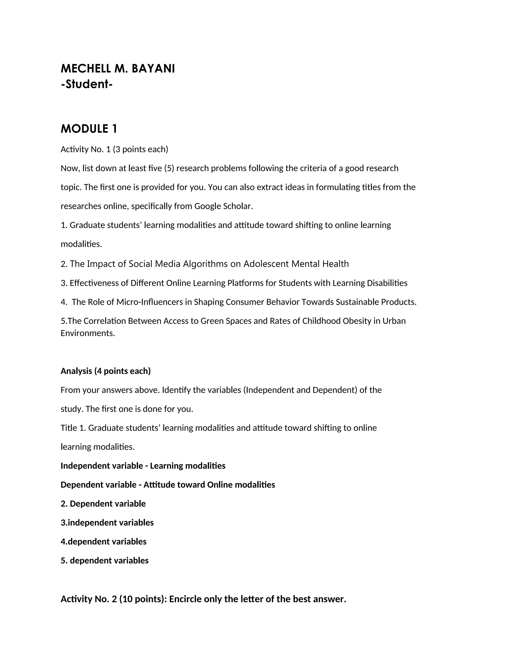 MODULE 1 M, BAYANI.docx for thesis writting | DOCX