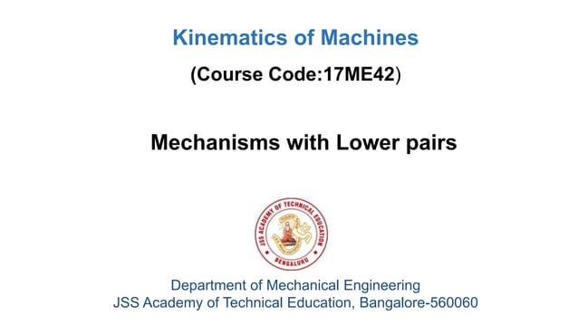 Module 1 mechanisms | PPTX
